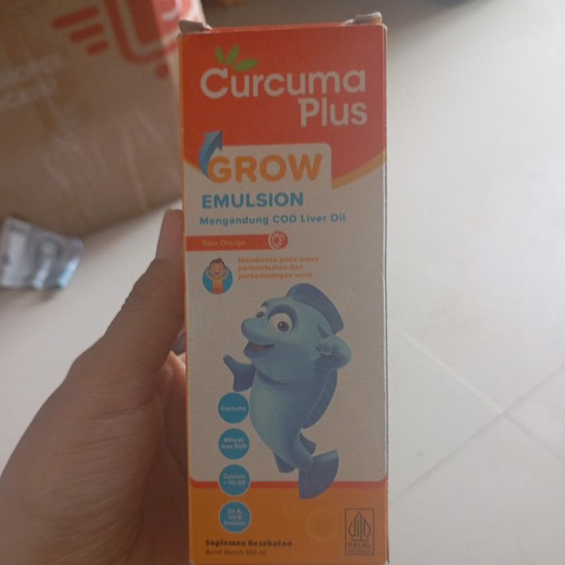 Jual curcuma plus grow emulsion suplemen kesehatan anak rasa jeruk ...