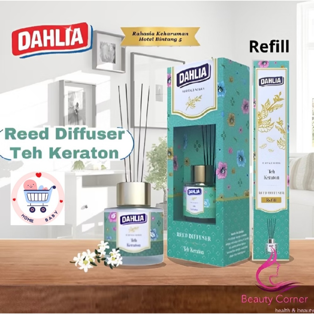 Jual Dahlia Reed Diffuser Alat / Refill Teh Keraton Pengharum Ruangan ...