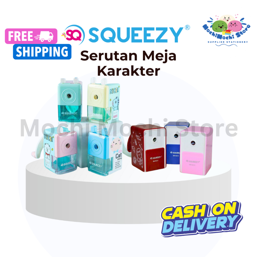 Jual Serutan Pensil Berkarakter SM-SQ10 | SM-SQ12 | Rautan Putar ...