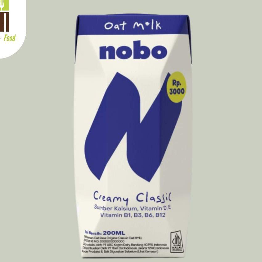 Jual NOBO OAT MILK CREAMY CLASSIC 200 ML | Shopee Indonesia