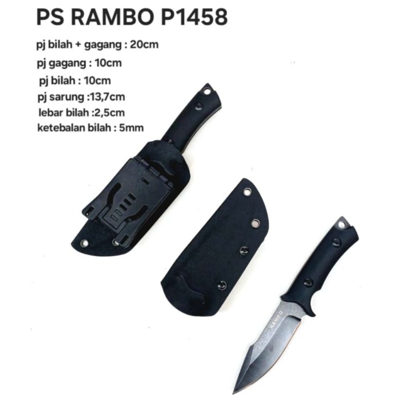 Jual Pisau Camping Rambo P1458 | Shopee Indonesia