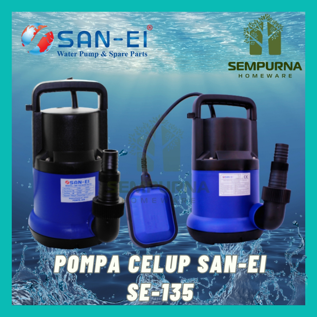 Jual POMPA CELUP SUBMERSIBLE PUMP SAN EI SAN-EI SE 135 AUTO NON AUTO POMPA AKUARIUM AIR | Shopee ...