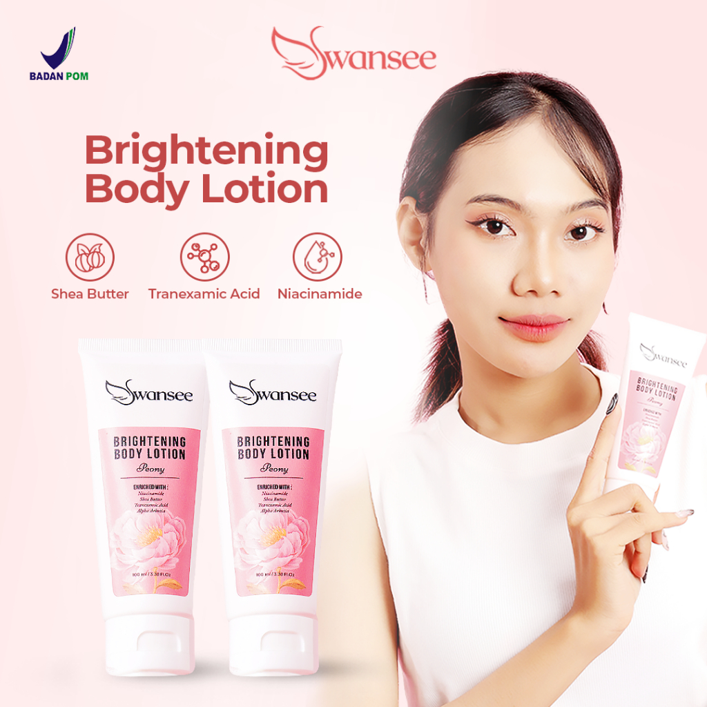Jual Swansee Peony Brightening Body Lotion: Kulit Cerah, Halus, dan ...