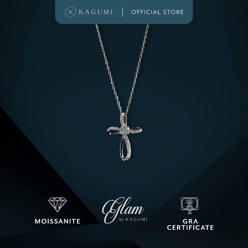 Jual Glam by Kagumi - Christy Cross Necklace | Kalung Salib Silver ...