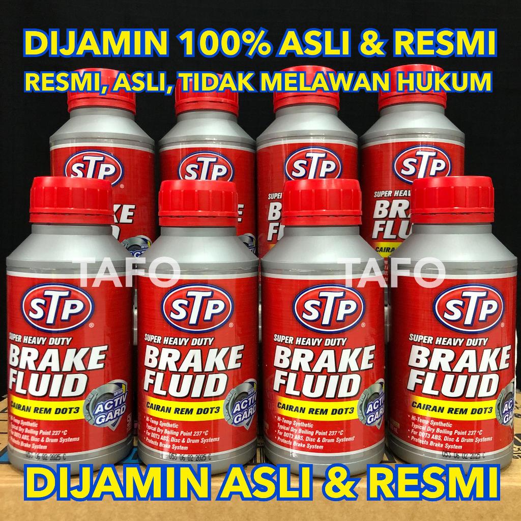 Jual STP BRAKE FLUID DOT 3 MERAH BENING ACTIV GARD 300ML | Shopee Indonesia