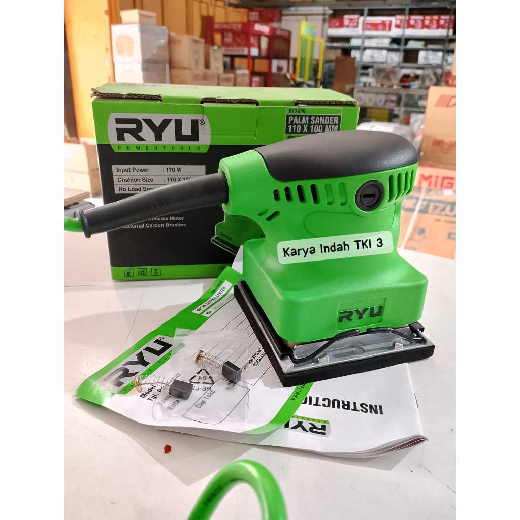 Jual Mesin Amplas Listrik RYU RPS 110 Palm Sander Mesin Amplas Kotak ...