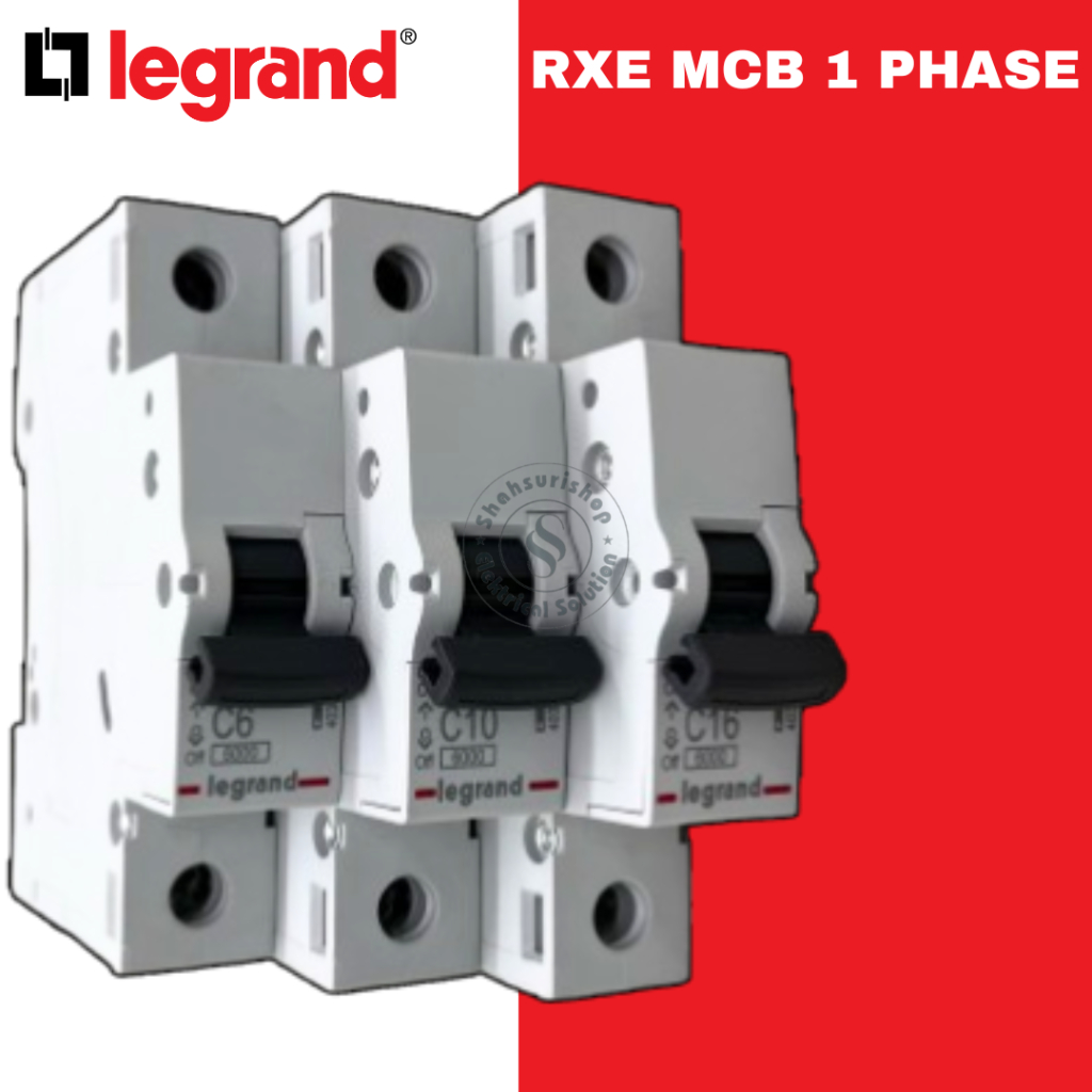Jual LEGRAND MCB RXE 1 PHASE 230V 6KA 1P 6A 10A 16A 20A 25A 32A 40A 50A ...