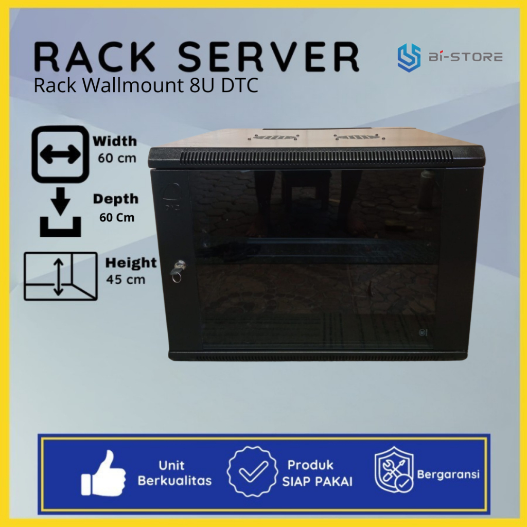 Jual Rack Wallmount 8U Lengkap Dengan Kipas Fan | Shopee Indonesia