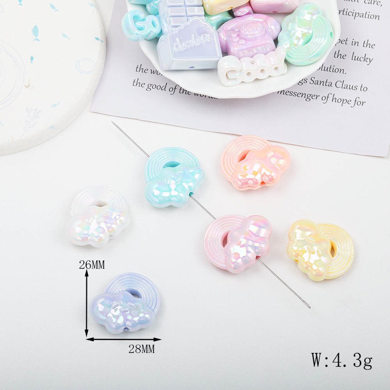 Jual (1Pcs) J546 Manik Luxury 3D Pelangi Awan Smile | Shopee Indonesia