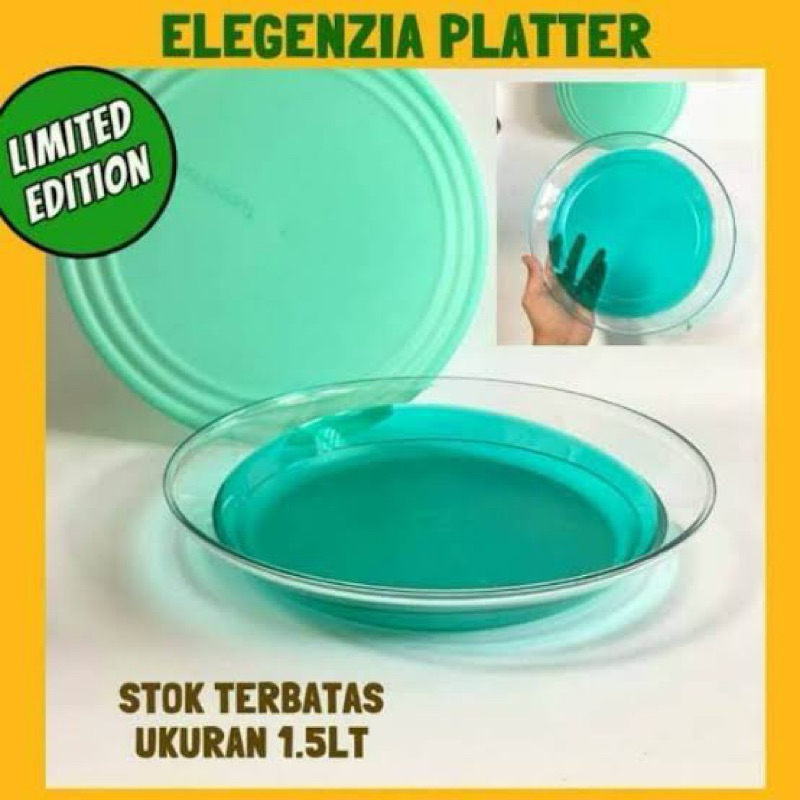 Jual 1 Pcs eleganzia serving platter 1,5 L Tupperware - piring saji ...