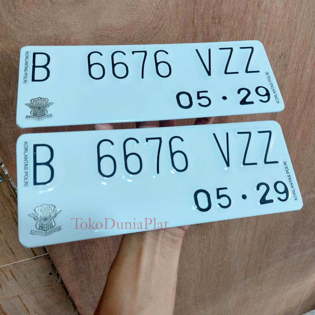 Jual Custom plat nomor motor lipat baut tanam logo korlantas | Shopee ...