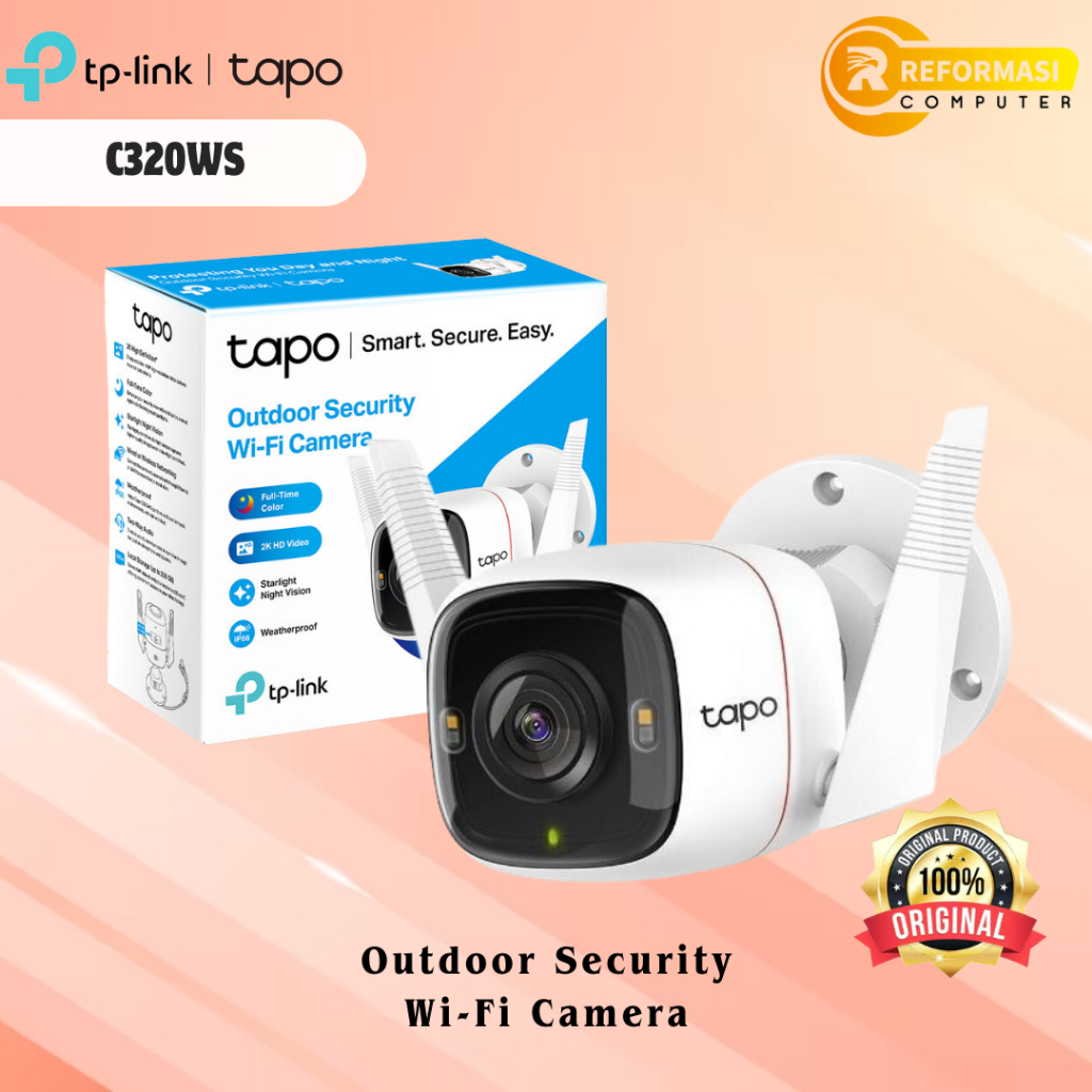 Jual TP-LINK Camera TP-LINK Tapo C320WS Outdoor Security Wi-Fi Camera ...