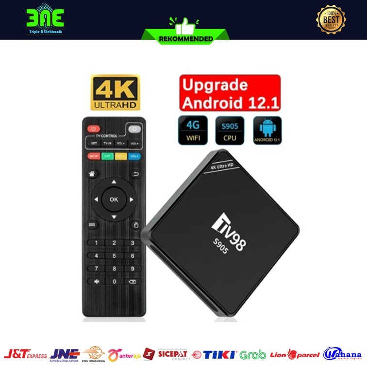 Jual ATV TV98 S905 Android TV Box Smart TV Set Top Box Digital Android 4K Ultra HD Bluetooth ...