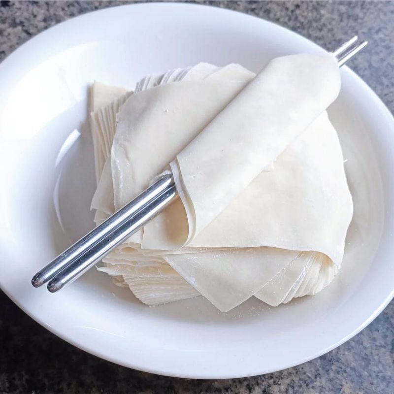 Jual Kulit pangsit / wonton / dimsum / krupuk pangsit 1 kg | Shopee ...