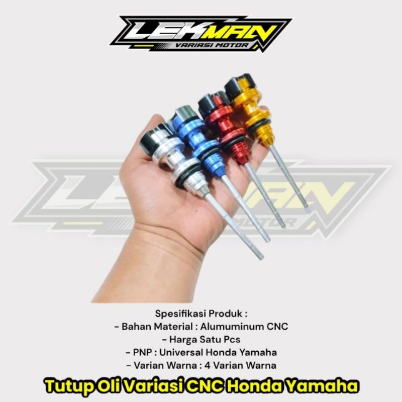 Jual Tutup Oli Variasi CNC 4 Varian Warna PNP Motor Honda Yamaha ...