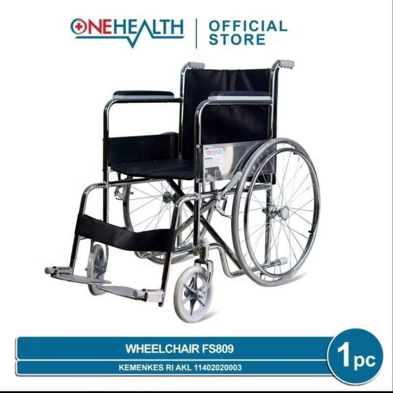 Jual KURSI RODA STANDARD ONEHEALTH FS809 WHEELCHAIR RODA JARI-JARI ...