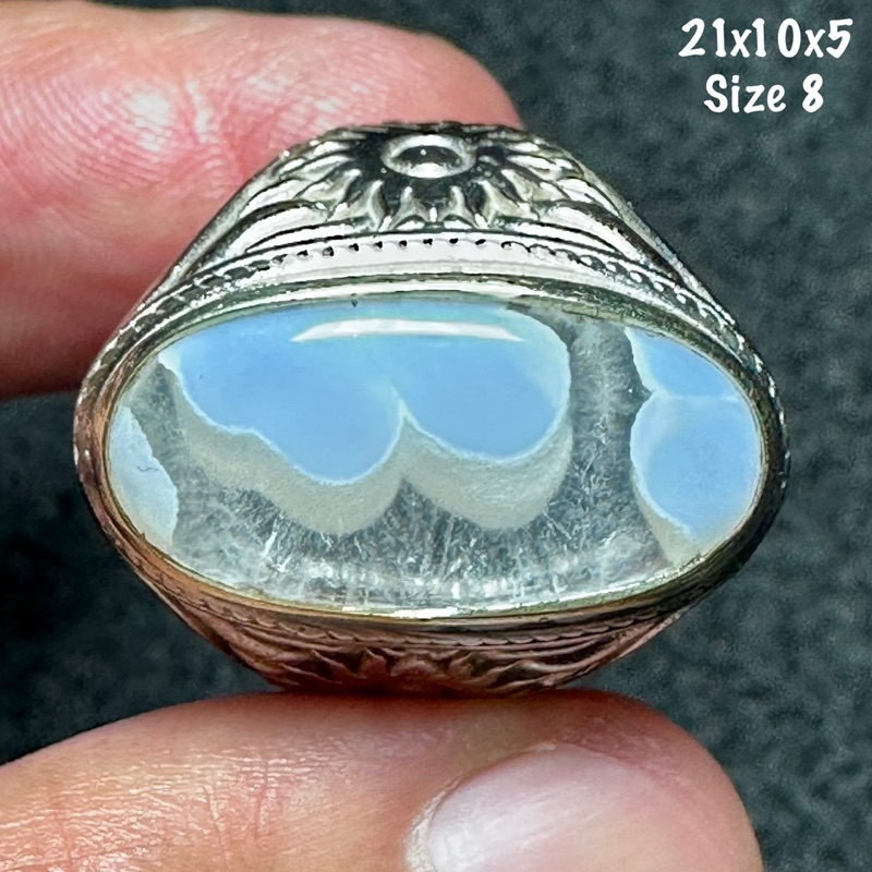 Jual Cincin Batu Akik Natural Baturaja Ice Lafadz الله Aquarium 3D ...