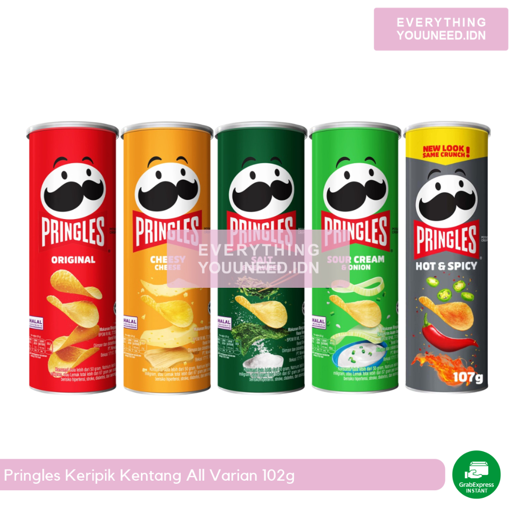 Jual Pringles Keripik Kentang All Varian 102g | Shopee Indonesia