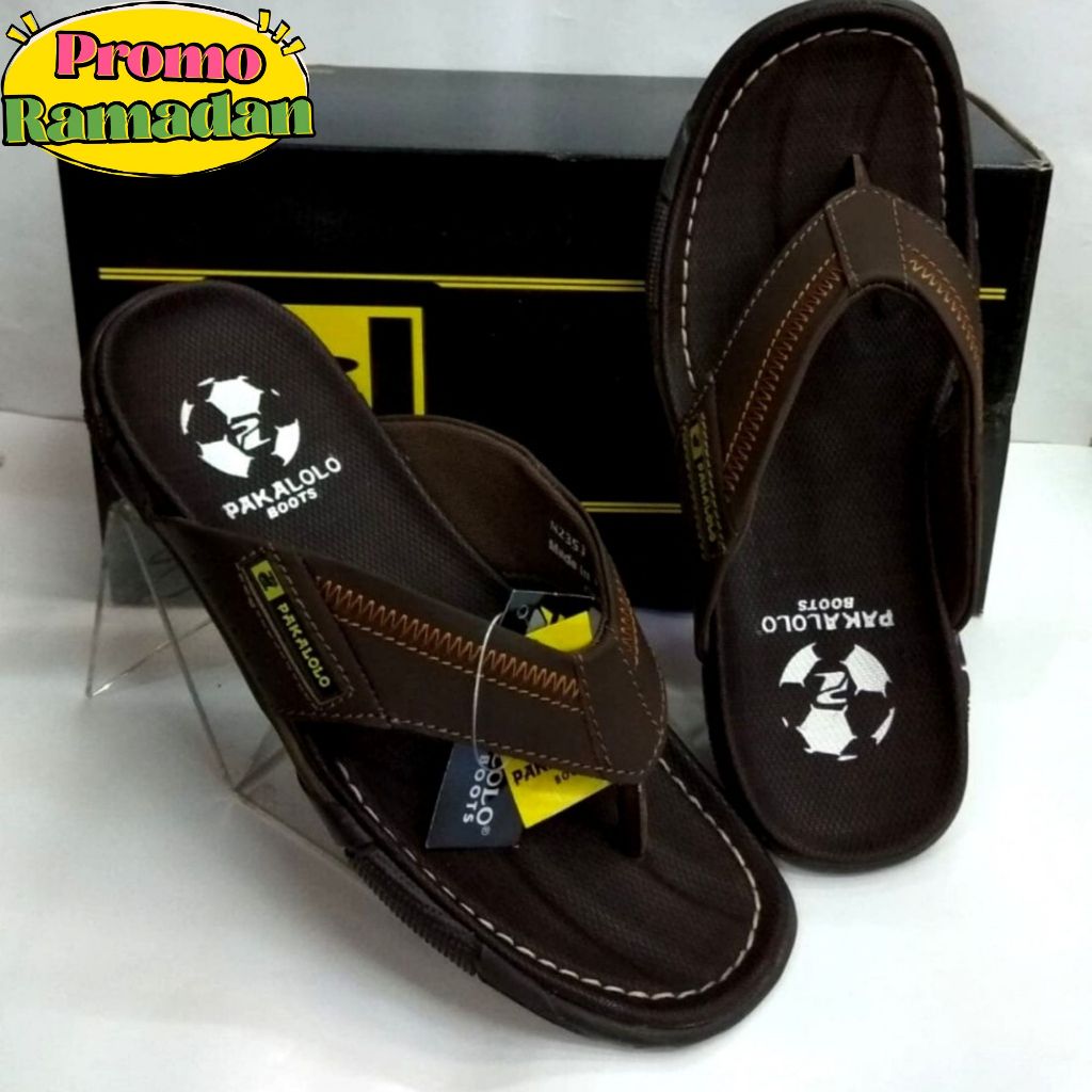 Jual Special Ramadhan Sandal Kulit Pakalolo Pria Sandal Jepit Kulit ...
