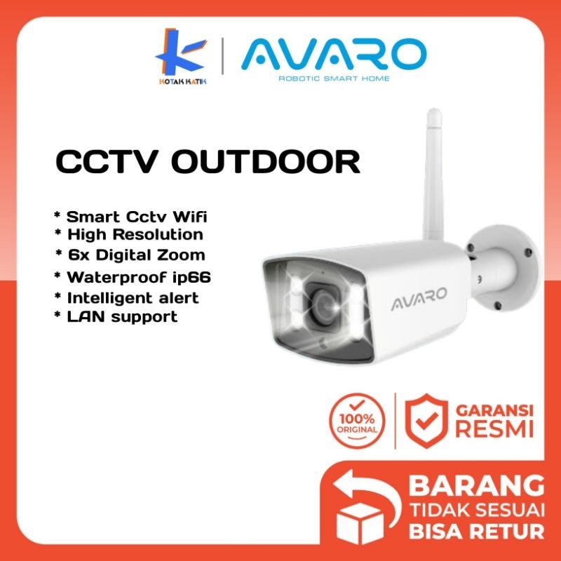 Jual AVARO Smart CCTV WIFI IP CCTV Camera Outdoor 4MP PTZ Color Nightvision - Baru Garansi Resmi ...