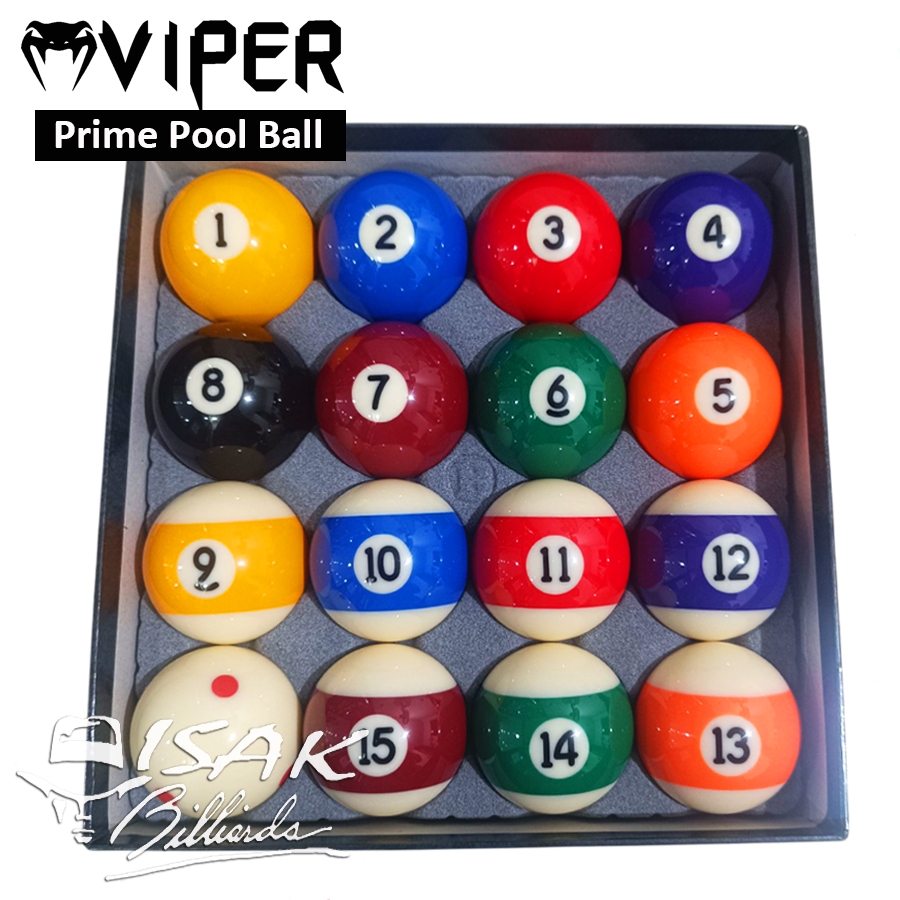 Jual [ ECERAN ] Bola Angka Viper Prime Pool Ball - 2.1/4" - Billiard ...