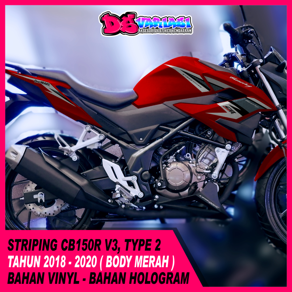 Jual Stiker Striping Hologram CB150R V3 Model 2, Tahun 2018 - 2020 ...