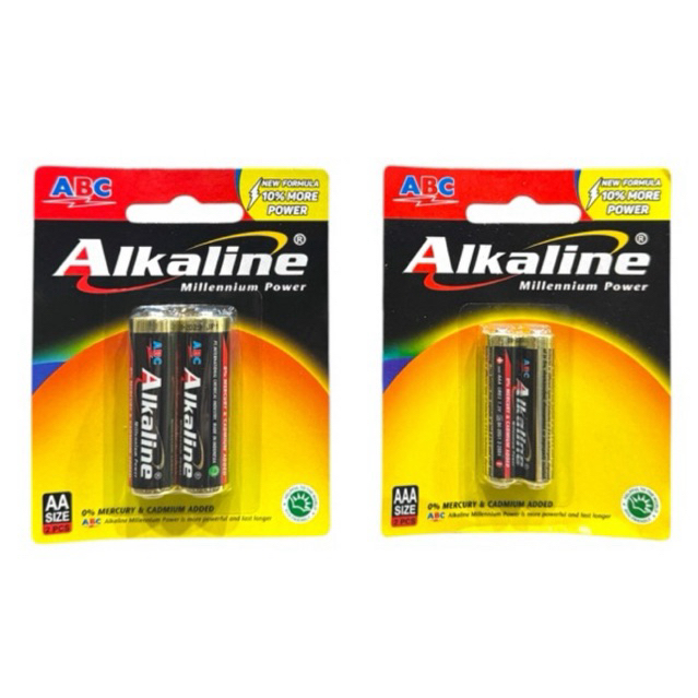 Jual BATERAI ABC ALKALINE AA AA-2 LR-06 ( ISI 2 PCS ) / AAA AAA-2 LR-03 ...