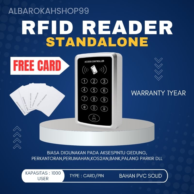 Jual RFID Reader Pin/Kartu 1000user | Shopee Indonesia