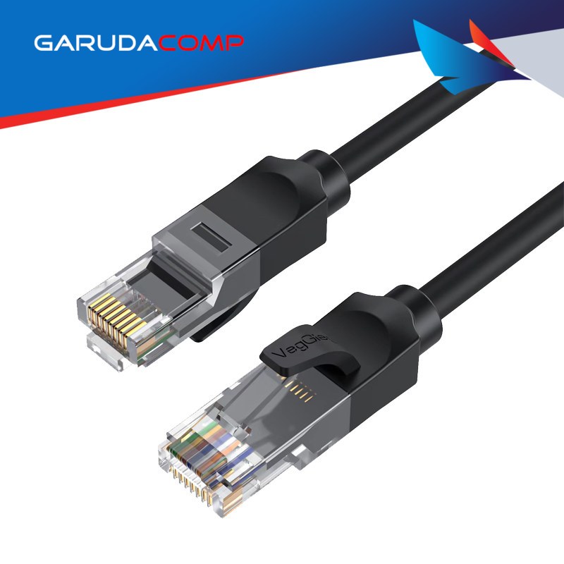 Jual VEGGIEG Kabel LAN 5 meter Cat 6 Outdoor Gigabit Copper Cable LAN Cat 6 5m VE-655 | Shopee ...