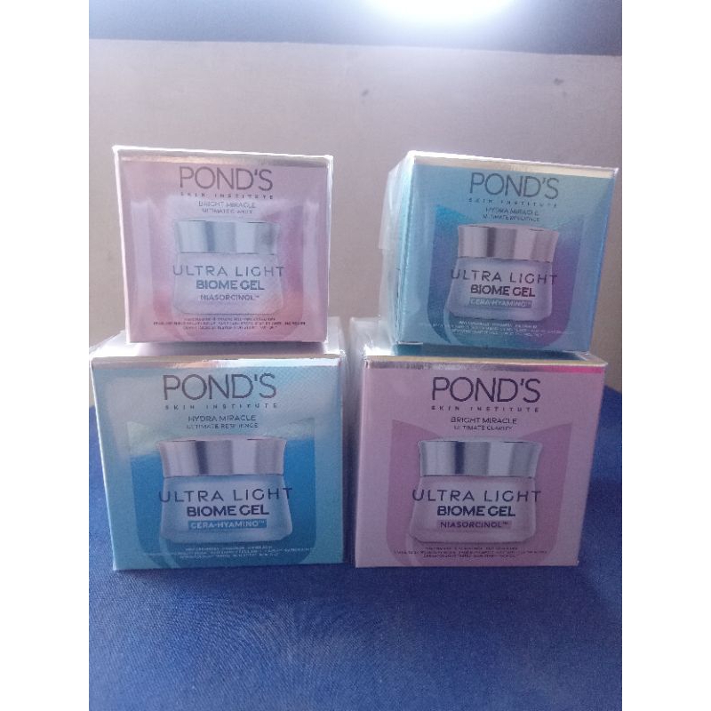 Jual ponds ultra light biome gel hydra & bright miracle | Shopee Indonesia