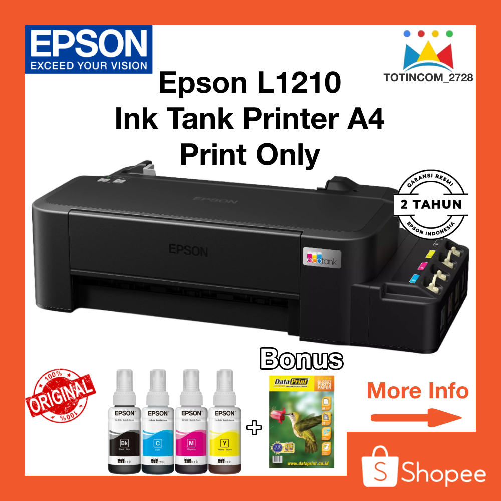 Jual Epson L121 Ink Tank Single Function Printer (Print Only) | Shopee Indonesia