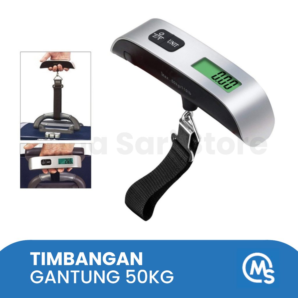 Jual Timbangan 50 Kg Koper Tas Bagasi Digital Luggage Scale Gantung ...