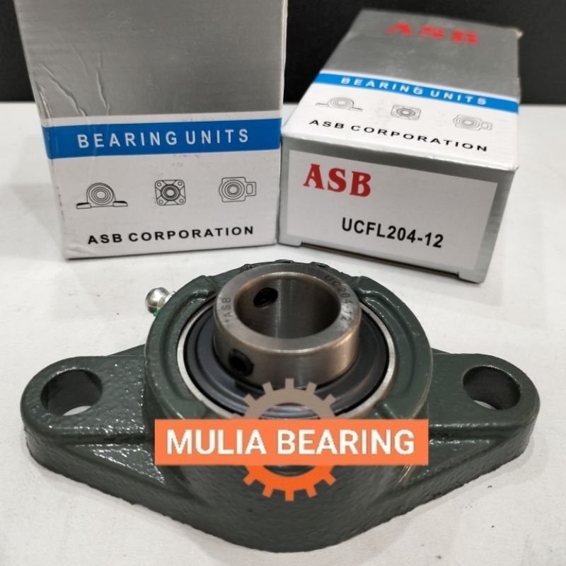 Jual BEARING UCFL 204-12 ( As 19.050mm ) ASB ORIGINAL | Shopee Indonesia