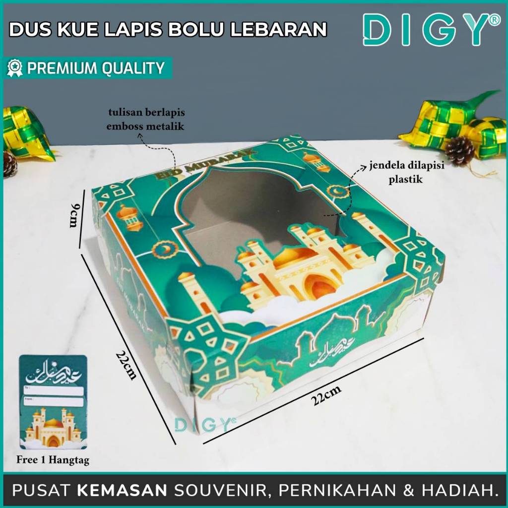 Jual Dus Kue Lapis Bolu Lebaran / Kotak Kue / Box Souvenir Kue Toples ...