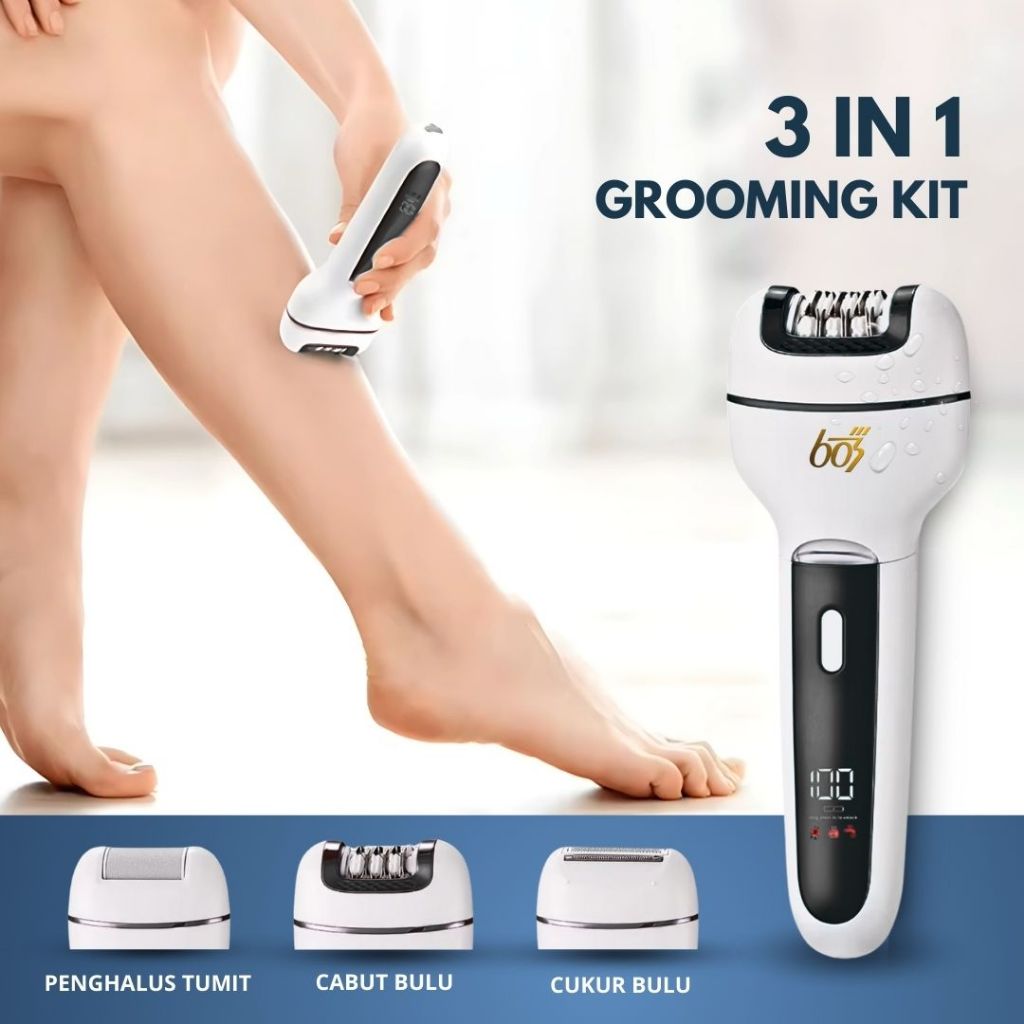 Jual Alat Grooming Kit 3IN1 Elektrik / Penghalus Tumit Kaki / Pencukur ...