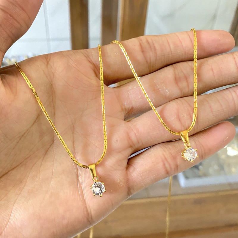 Jual Kalung Italy santa dan Liontin Bulat Permata Bahan Titanium Asli ...
