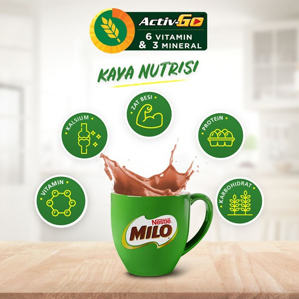 Jual Nestle Milo Active Go kemasan jumbo 1kg Milo Active-Go 990gr ...