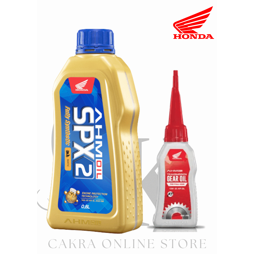 Jual Special Package Oli Motor Matic AHM Oil SPX 2 0.8L + AHM GEAR OIL ...