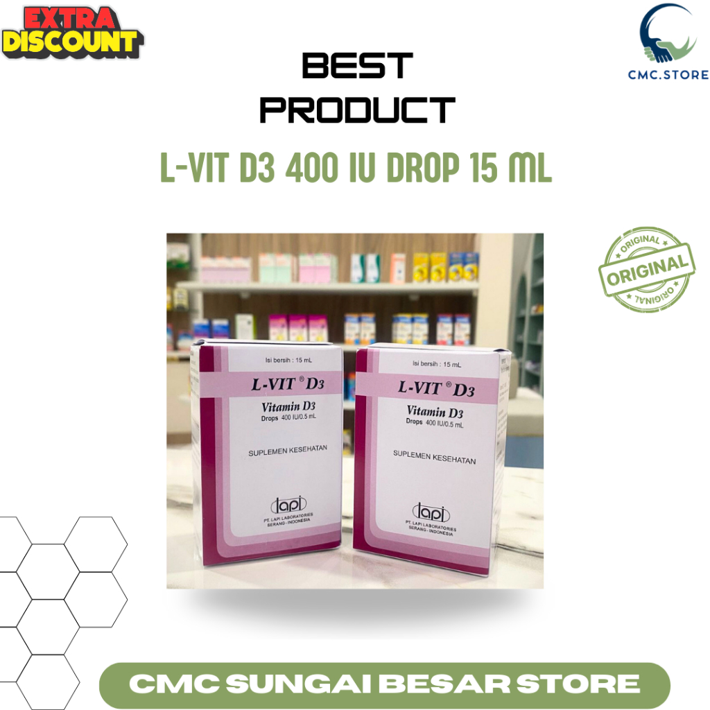 Jual L-VIT D3 400 IU DROP 15 ML | Shopee Indonesia