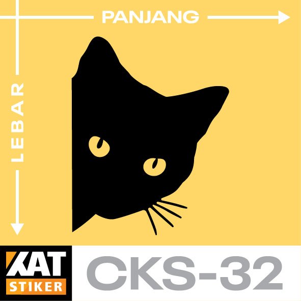 Jual CKS 32 : Sticker Cutting Kucing Emblem Logo list Variasi Backdoor ...