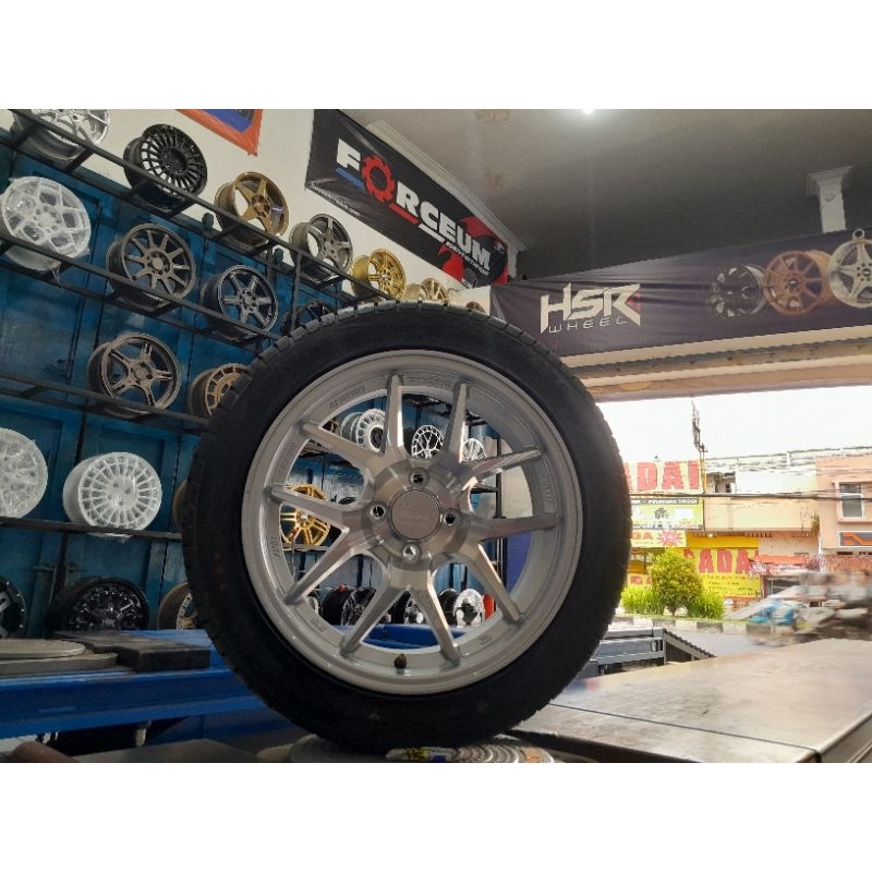 Jual Velg Celong R16 HSR HYURA RING 16 LEBAR 7 HOLE 4X100 ET42 SMF SMB + BAN 195 50 R16 ACCELERA ...