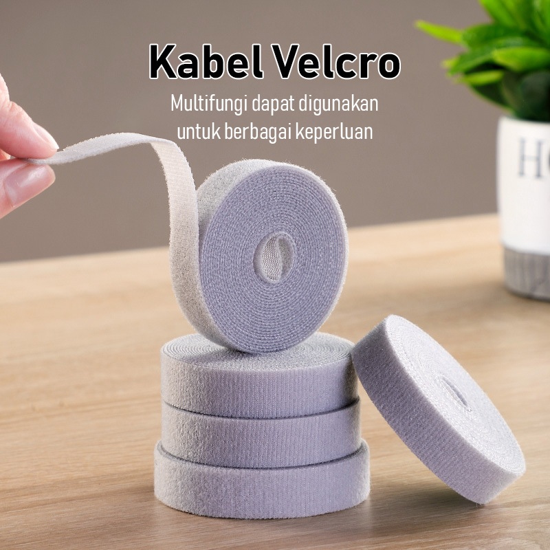 Jual Kabel Velkro Cable Ties Roll 3M / Kabel Strap Organizer Velcro ...