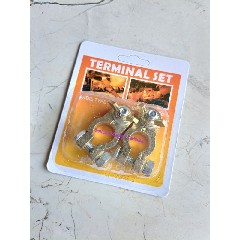 Jual TS-100 Terminal Set Accu Mobil Kepala Klem Aki Kuningan Besar ...