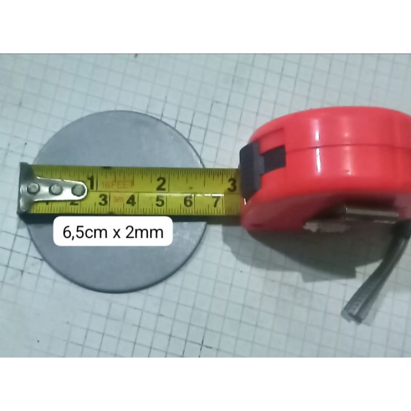 Jual TAPAK LAYOS UKURAN ( DIAMETER X TEBAL ) 6,5CM X 2MM PLAT BESI PLAT ...