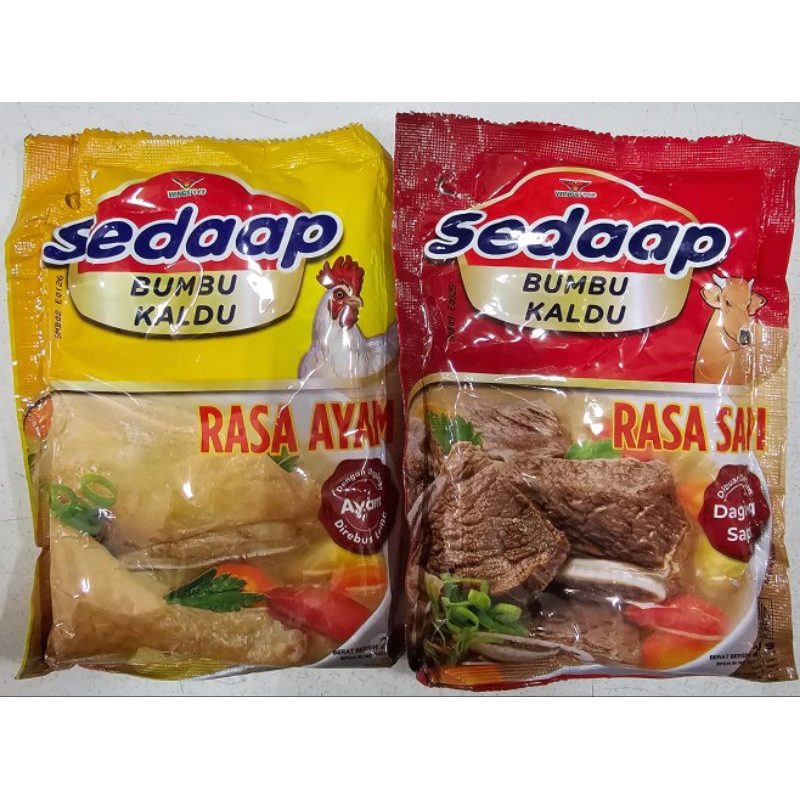 Jual Sedaap Bumbu Kaldu Rasa Ayam dan Sapi 259G | Shopee Indonesia