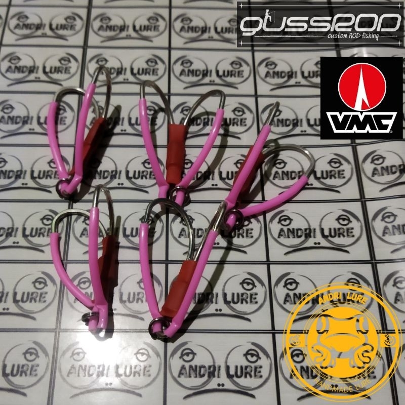 Jual Rangkaian double hook vmc 3/0 untuk geol jaws frog slater buzzbait slater | Shopee Indonesia