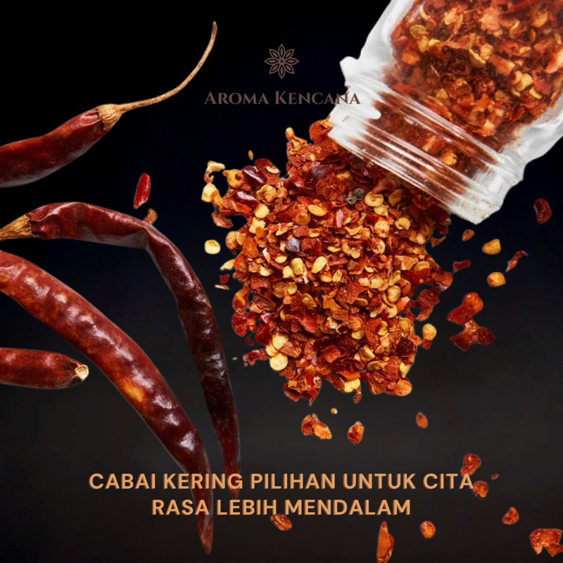 Jual Chili Flakes / Cabe Bubuk Kering Kasar Pedas Premium 1 KG 2KG 3 KG 4 KG 5 KG - AROMA ...