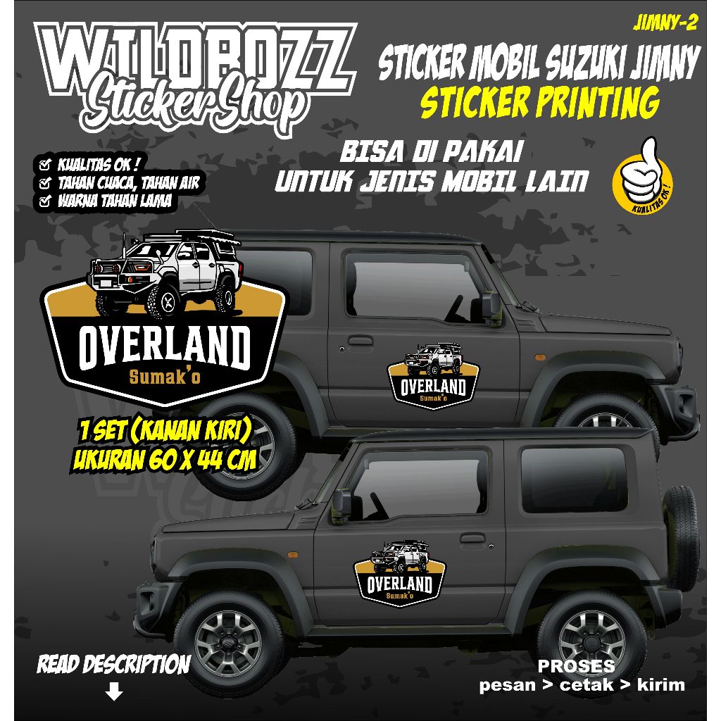 Jual sticker pintu bisa untuk smua jenis mobil tema offroad keren ...