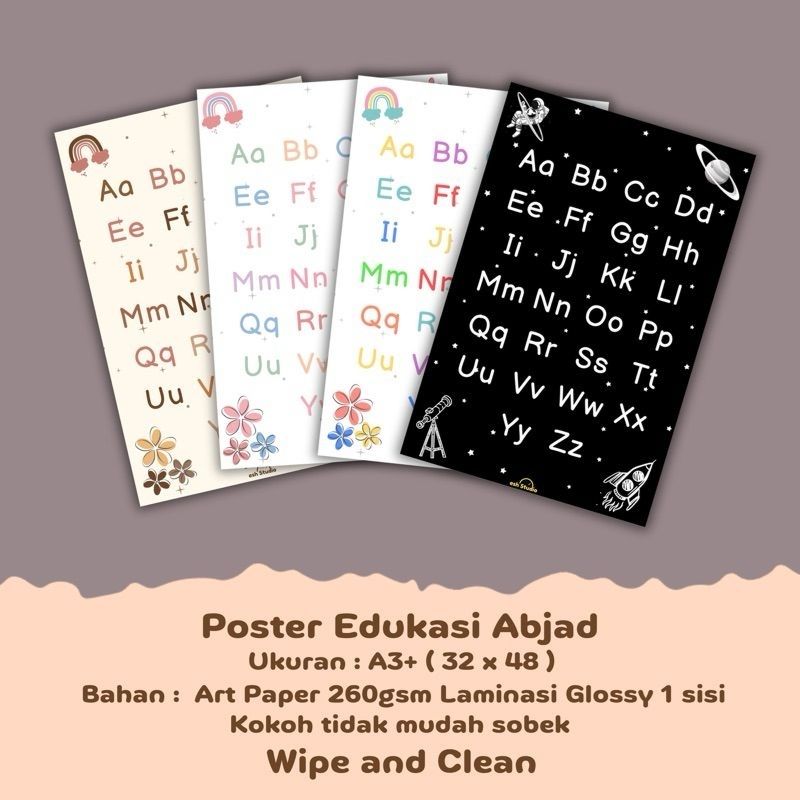Jual Poster Edukasi Anak Abjad | Shopee Indonesia