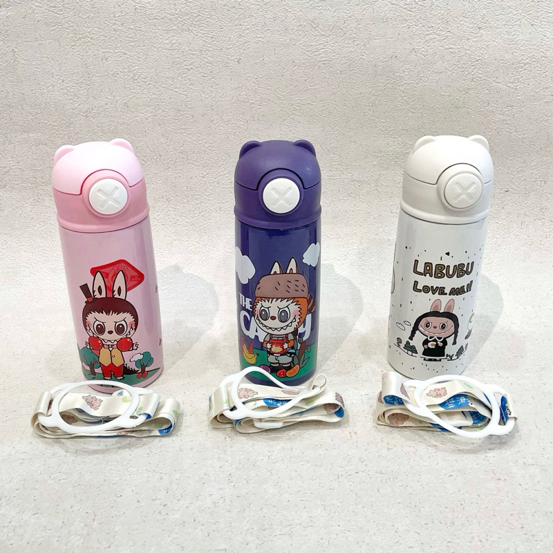 Jual Botol minum anak sedotan stainless steel 450ml termos hn 2081 ...